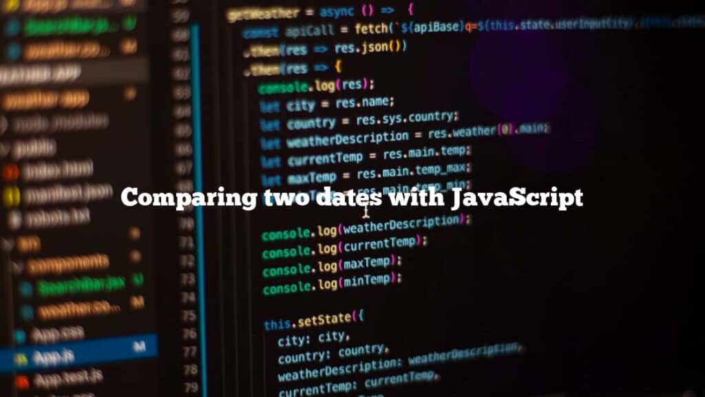 Comparing Two Dates With JavaScript MySQLgame